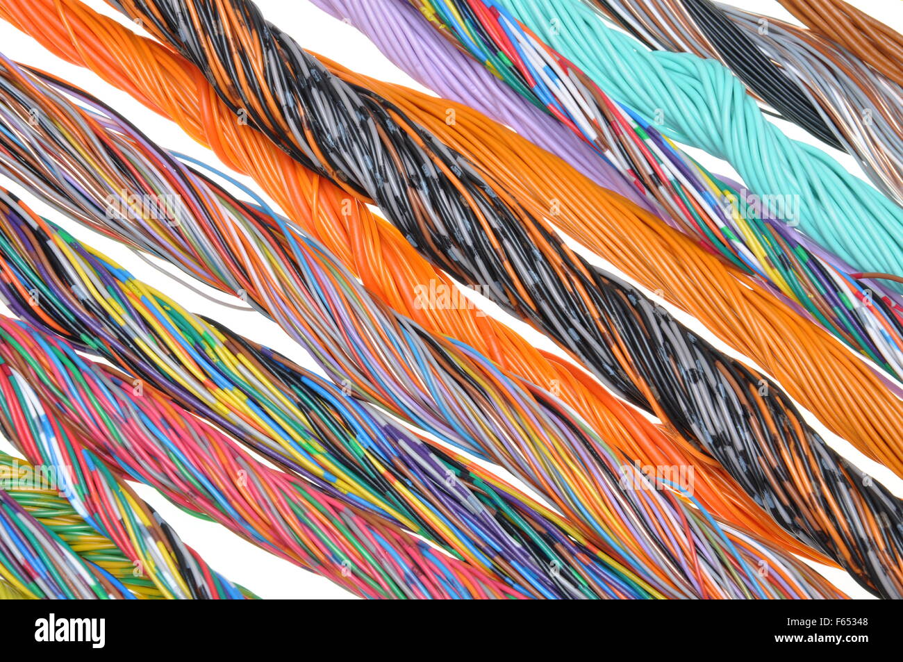 Chaotic installation power telecommunications hi-res stock photography ...