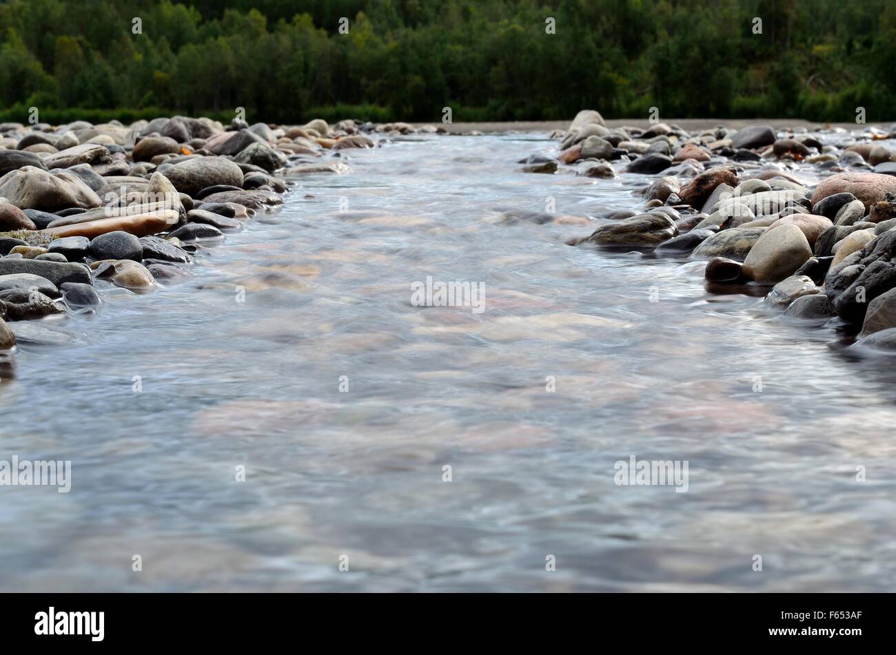 long river flow path in river beach Stock Photo - Alamy
