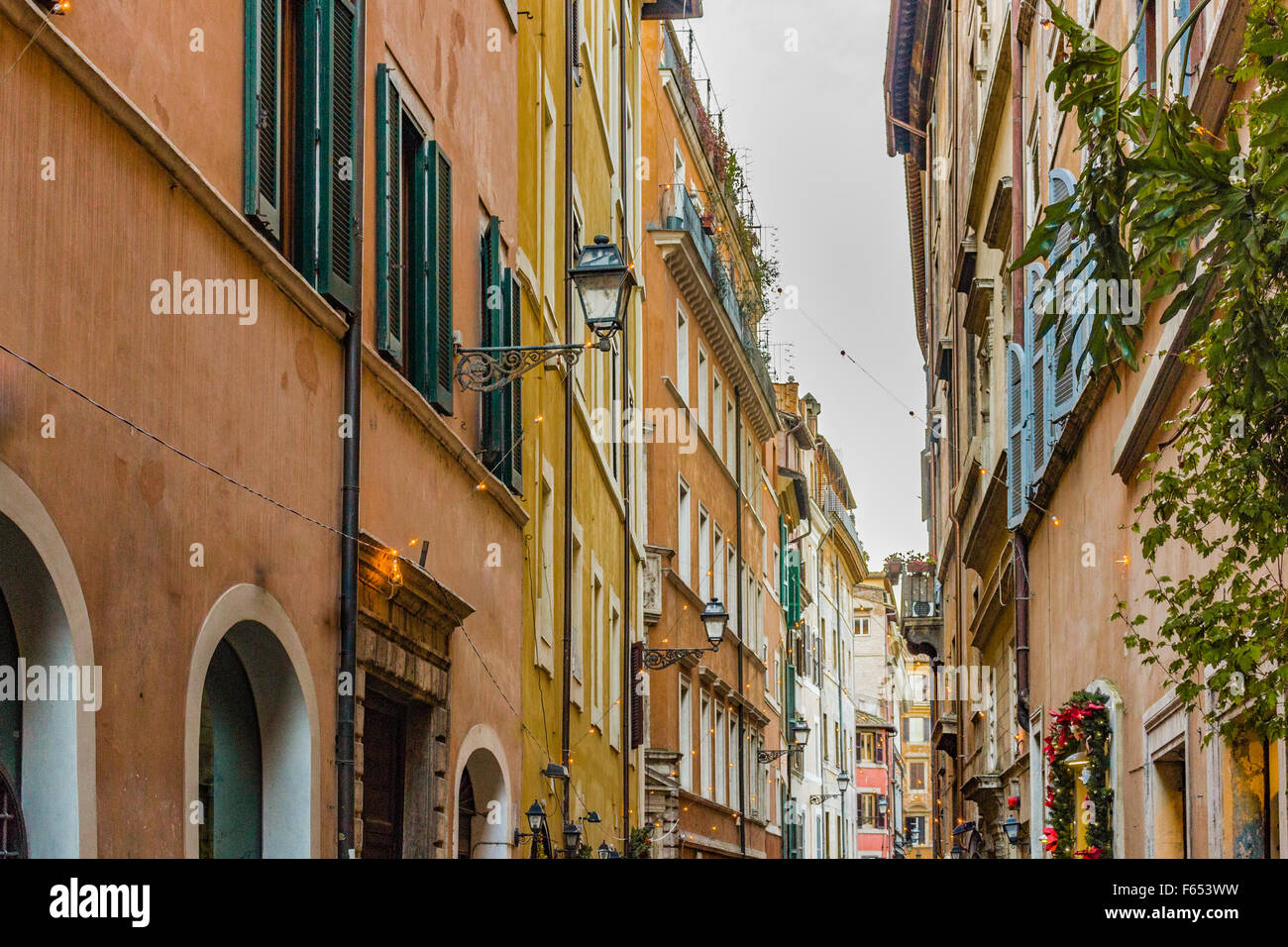 Rome the eternal city,alley and architectural details, ancient ...