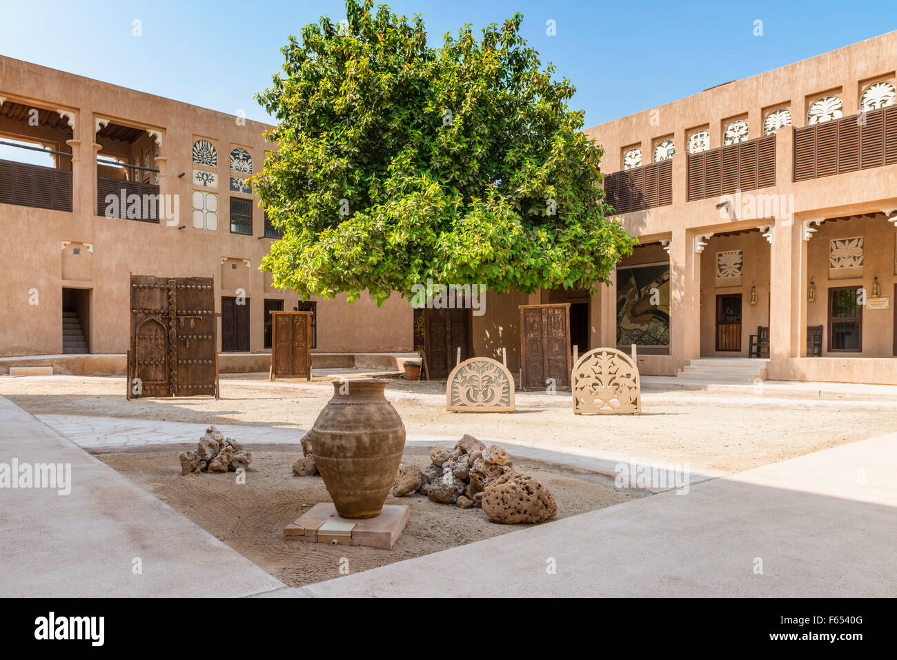Courtyard at Traditional Architecture Museum in Heritage area at Al ...