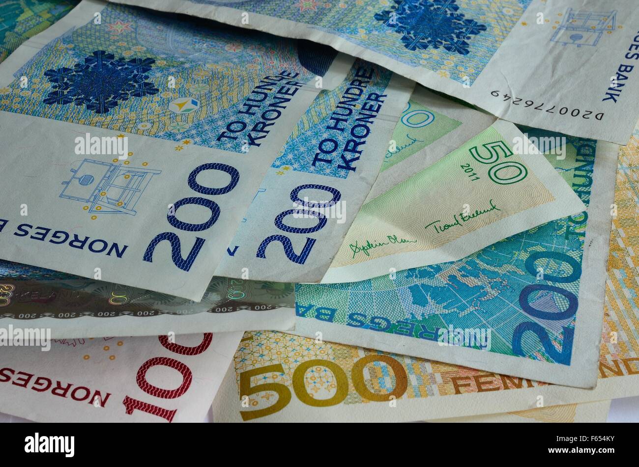 Norwegian paper currency hi-res stock photography and images - Alamy