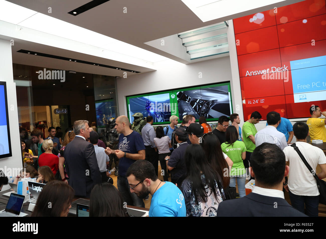 Sydney, Australia. 12 November 2015. Microsoft celebrated the grand ...