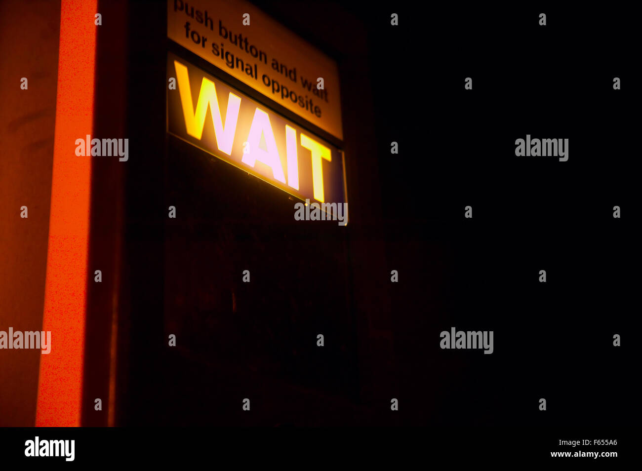 traffic light signals at night Stock Photo - Alamy
