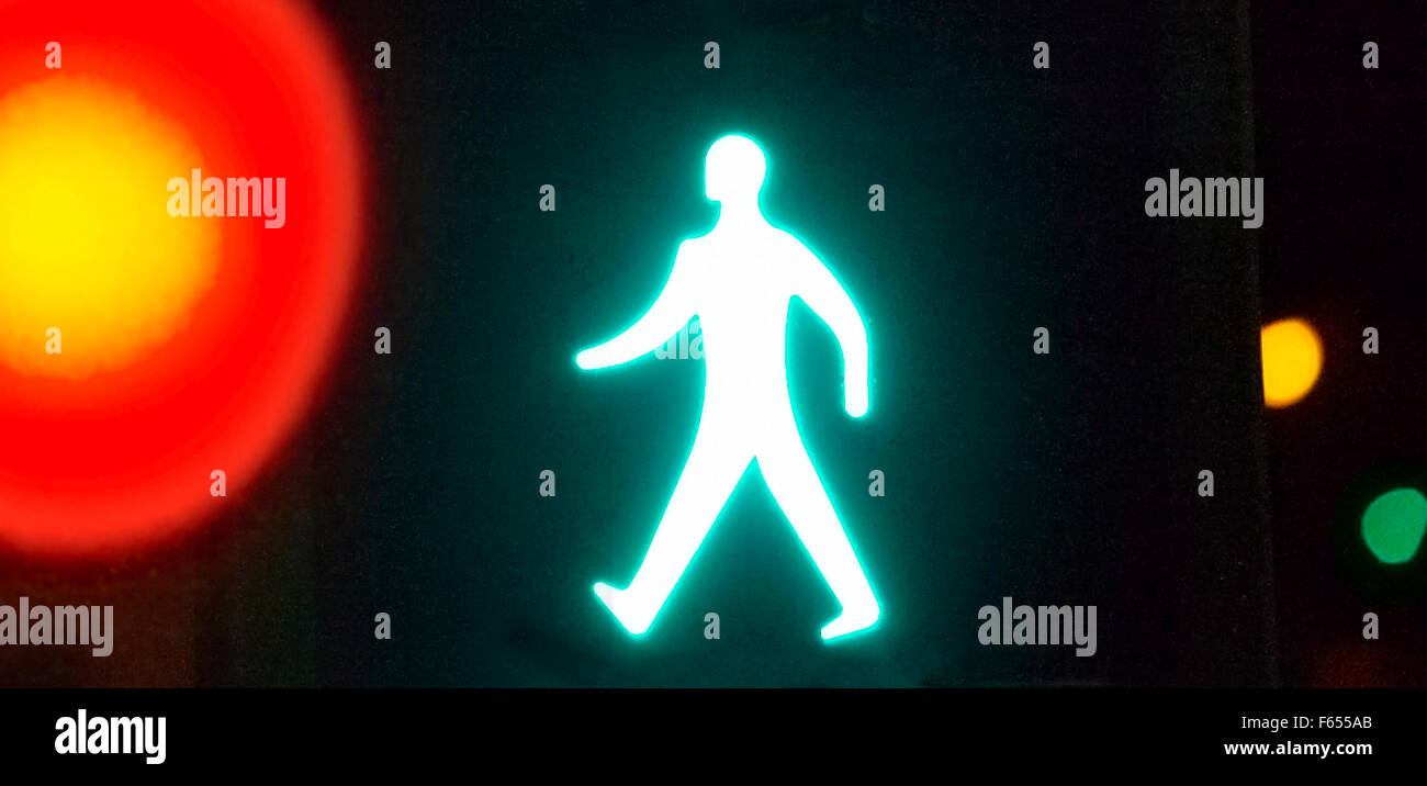 traffic light signals at night Stock Photo - Alamy