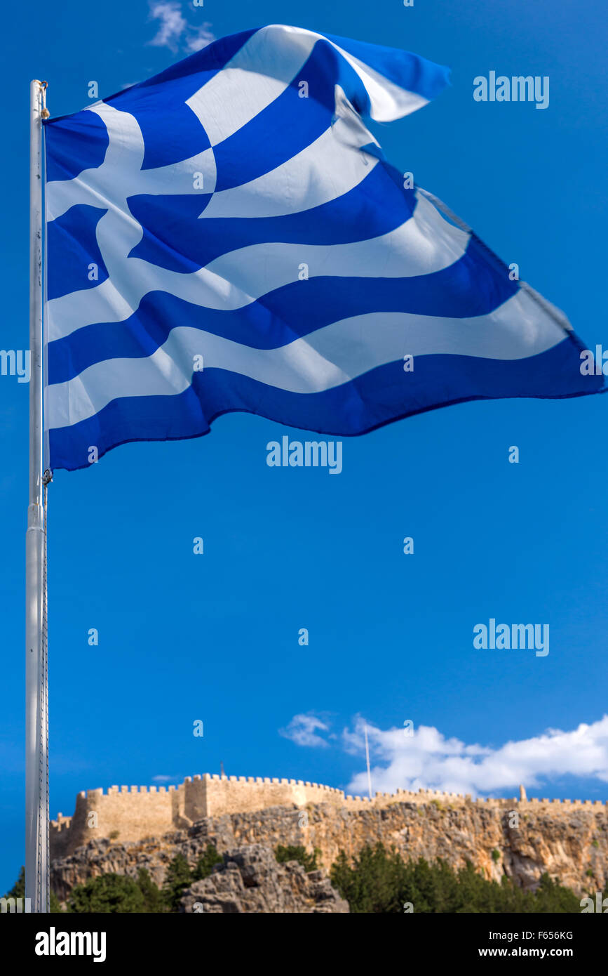 Lindos rhodes hi-res stock photography and images - Alamy