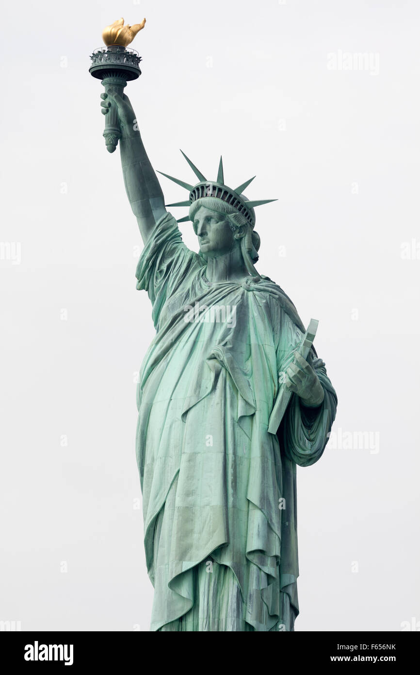 The Statue of Liberty is a colossal neoclassical sculpture on Liberty ...