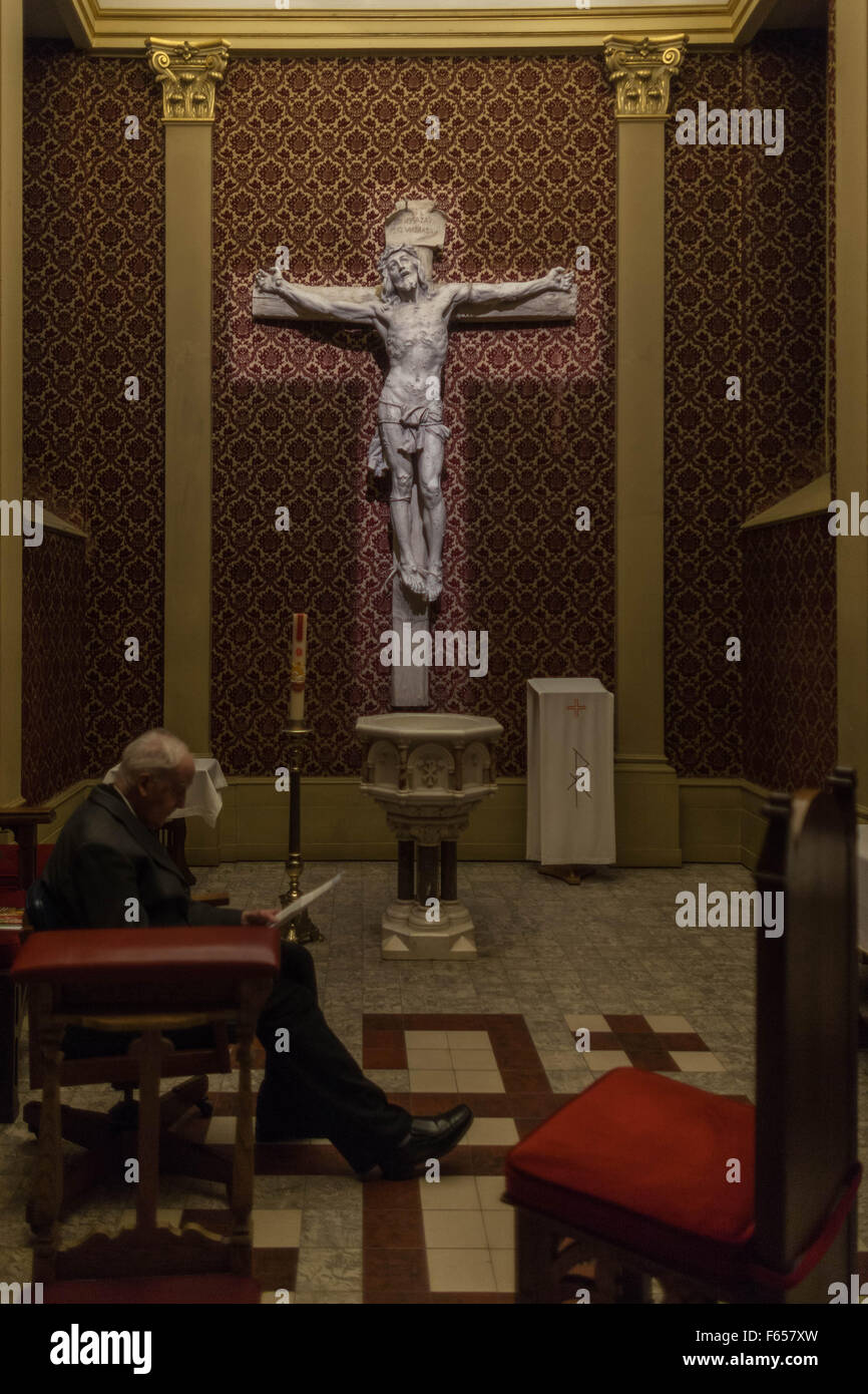 Catholic priest confession hi-res stock photography and images - Alamy