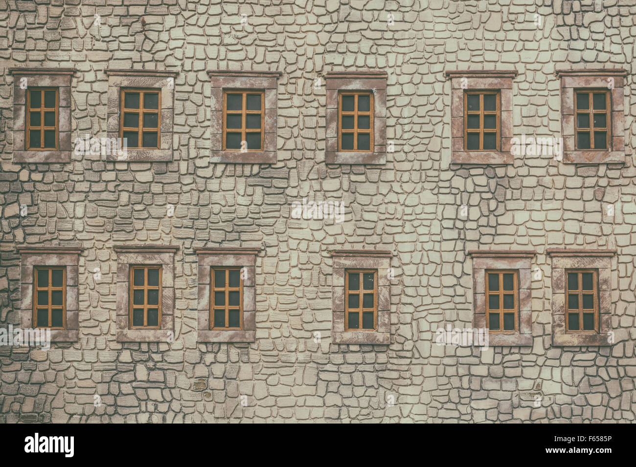 Old building white windows hi-res stock photography and images - Alamy