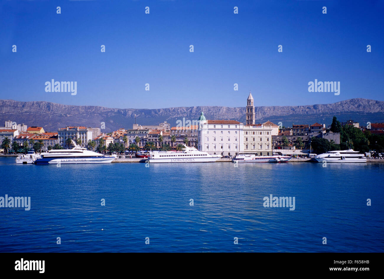 Port, harbor, Split, Croatia Stock Photo - Alamy
