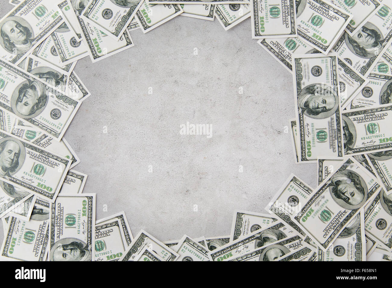 close up of dollar money over concrete background Stock Photo - Alamy