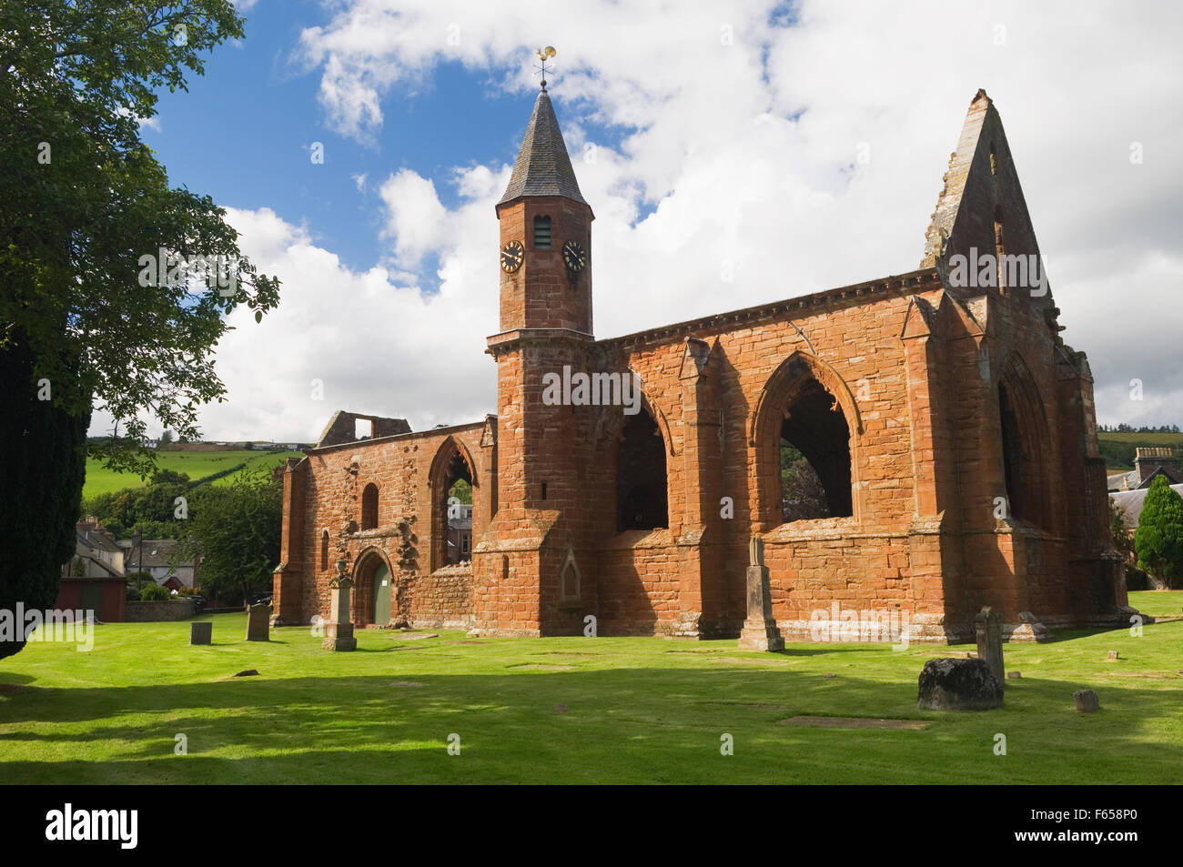 The ruins of Fortrose Cathedral on the Black Isle, Ross-shire, Scotland ...