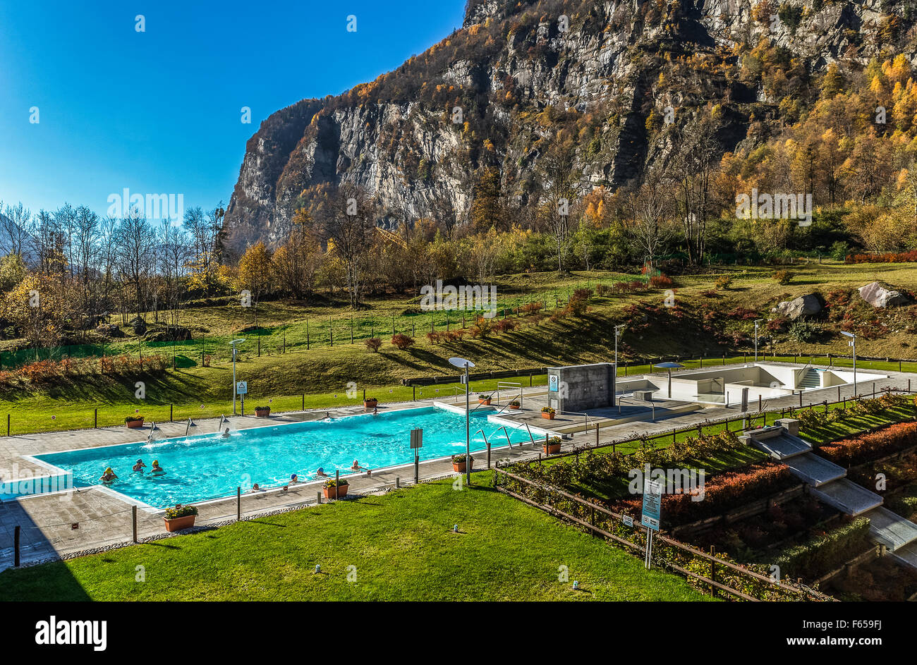 Italy Piedmont Thermal baths of Premia Stock Photo - Alamy
