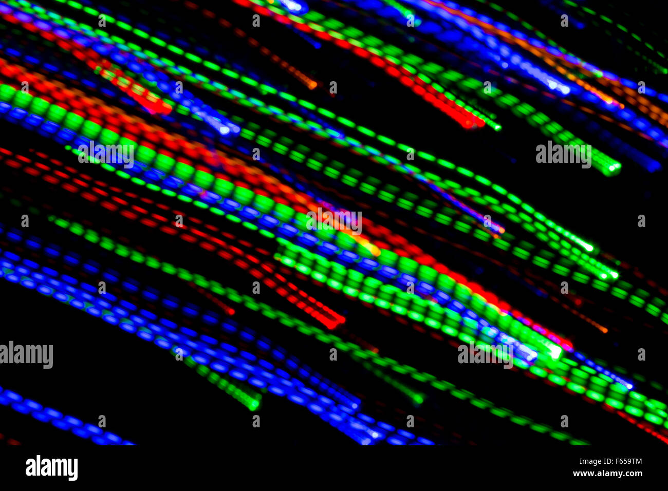 colorful bright night lights over black background Stock Photo - Alamy