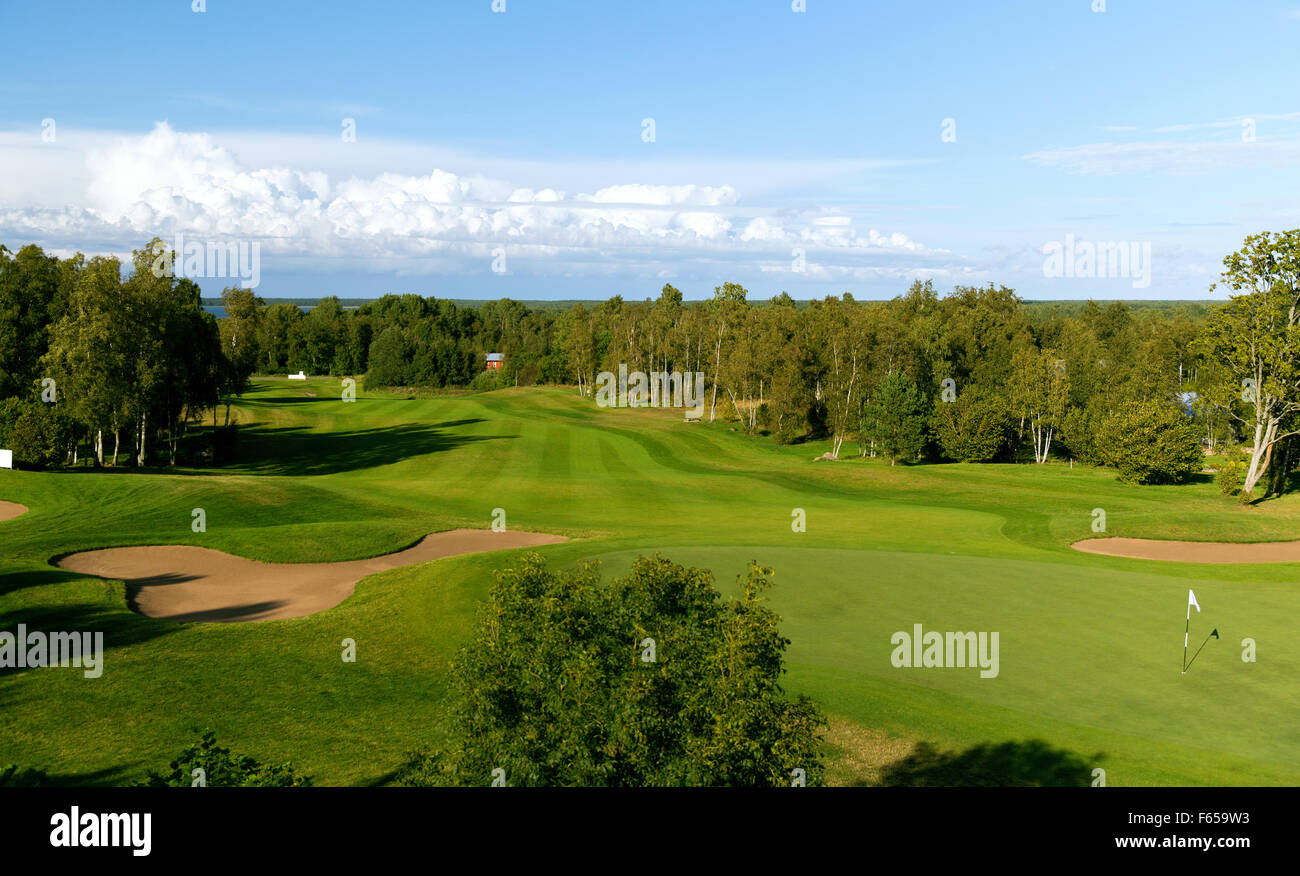 natural landscape with golf field or course view Stock Photo - Alamy