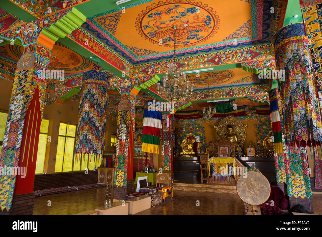 India, Himachal Pradesh, Spiti, Kaza, Sakya Tangyud (Tenggyu) Monastery ...