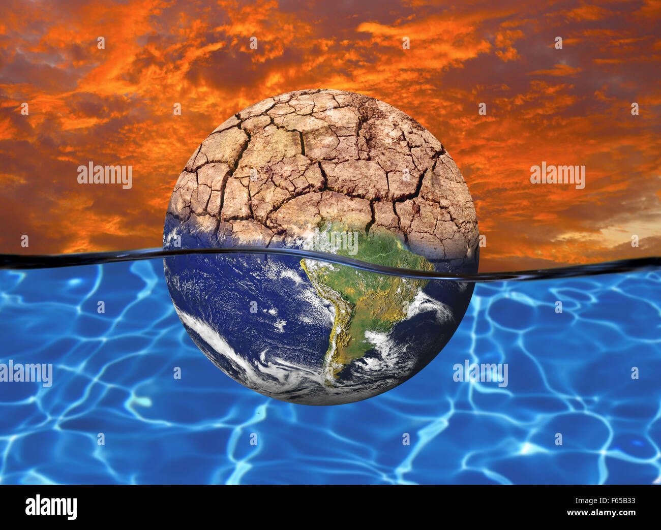 Drought and flood Stock Photo - Alamy