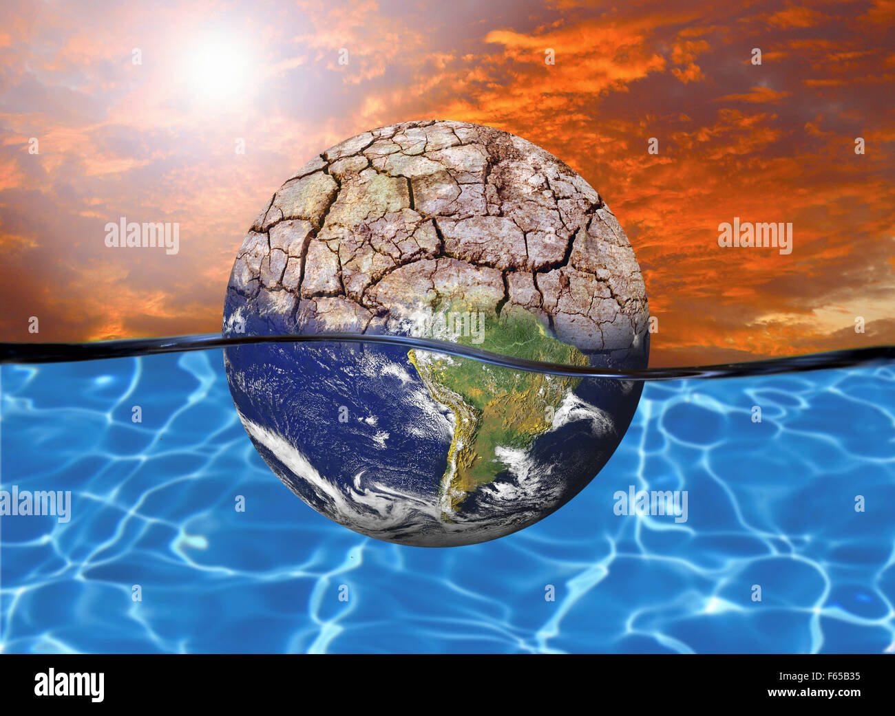 Drought and flood Stock Photo - Alamy