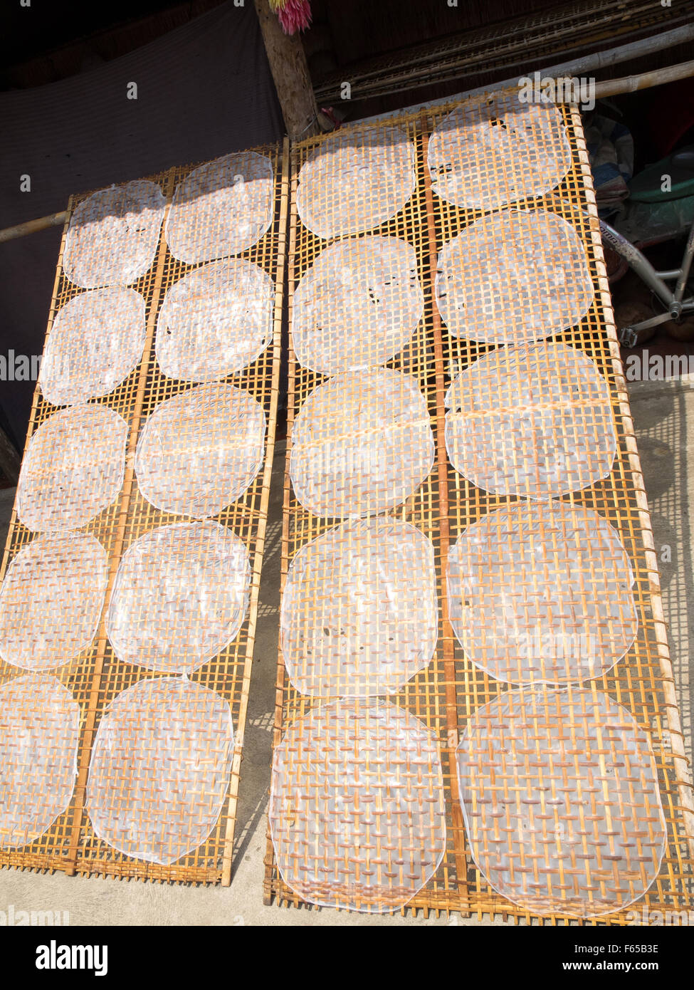 rice paper in mekong delta;vietnam Stock Photo - Alamy