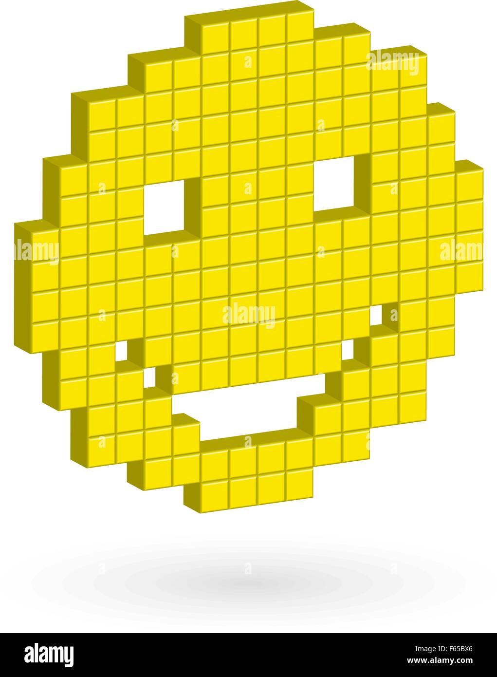 Isometric yellow laughing happy smiley face Stock Vector Image & Art ...