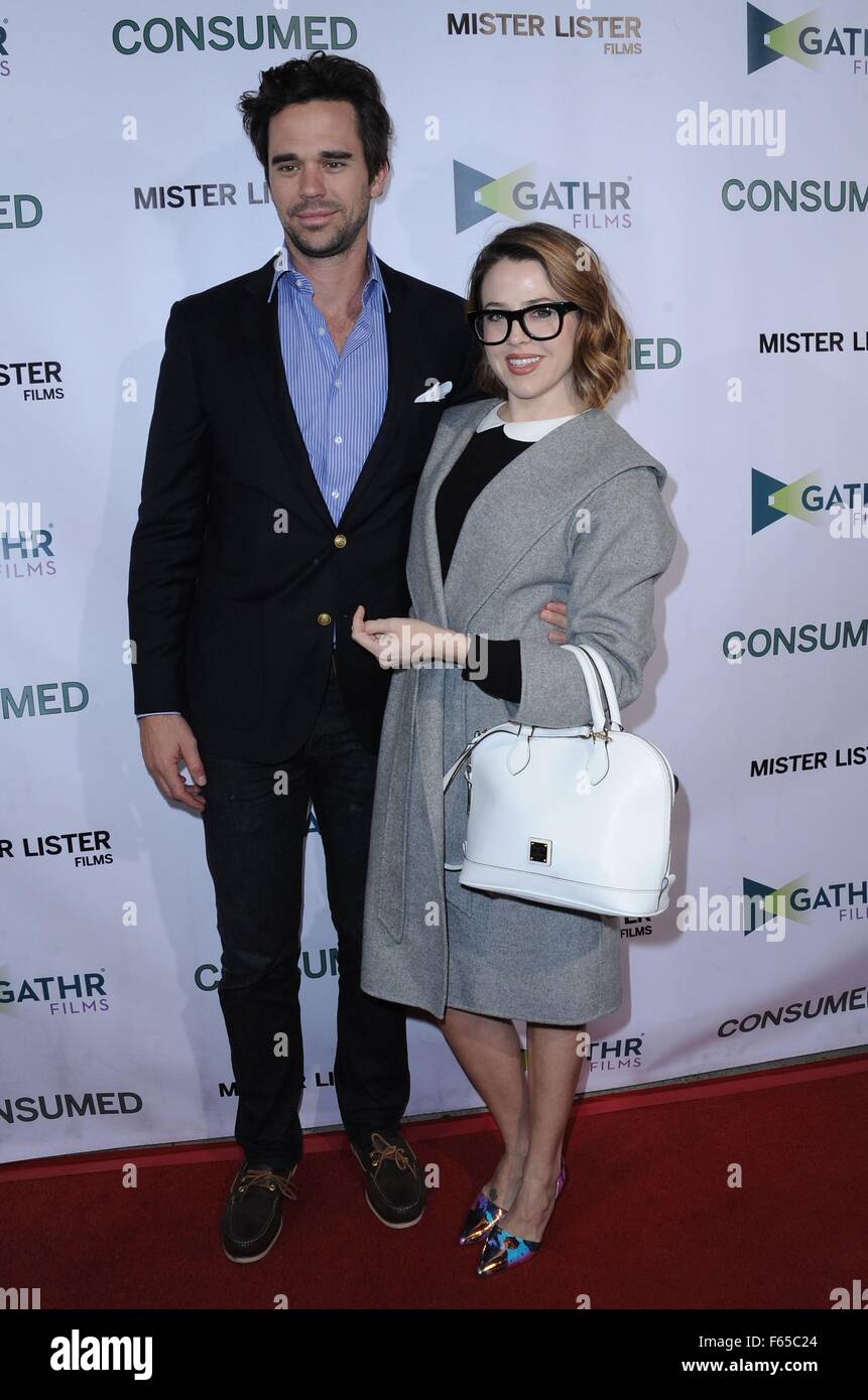 Beverly Hills, CA. 11th Nov, 2015. David Walton, Majandra Delfino at ...