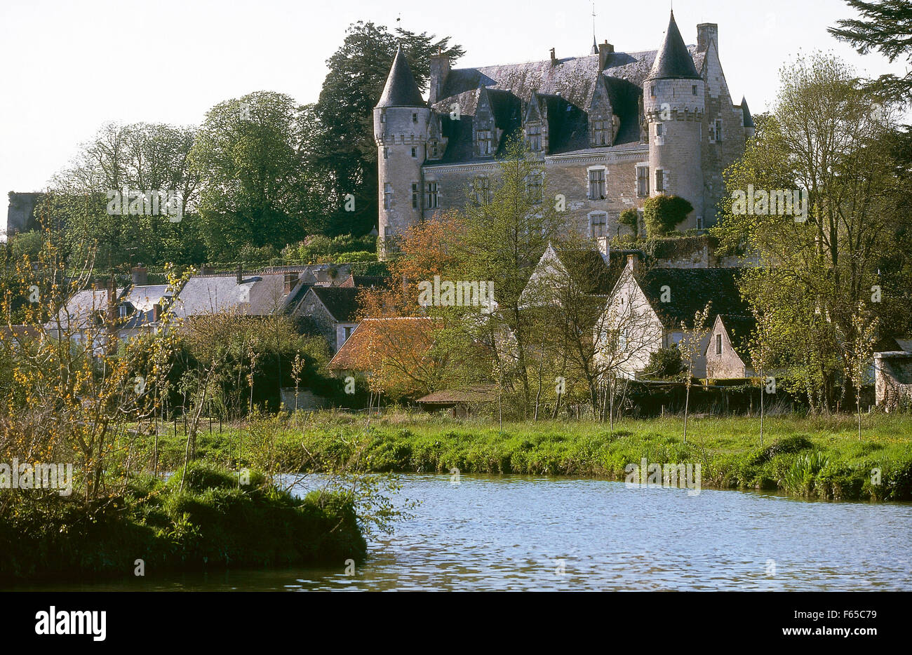 View of Chateau de Montresor castle in Montresor, France Stock Photo ...