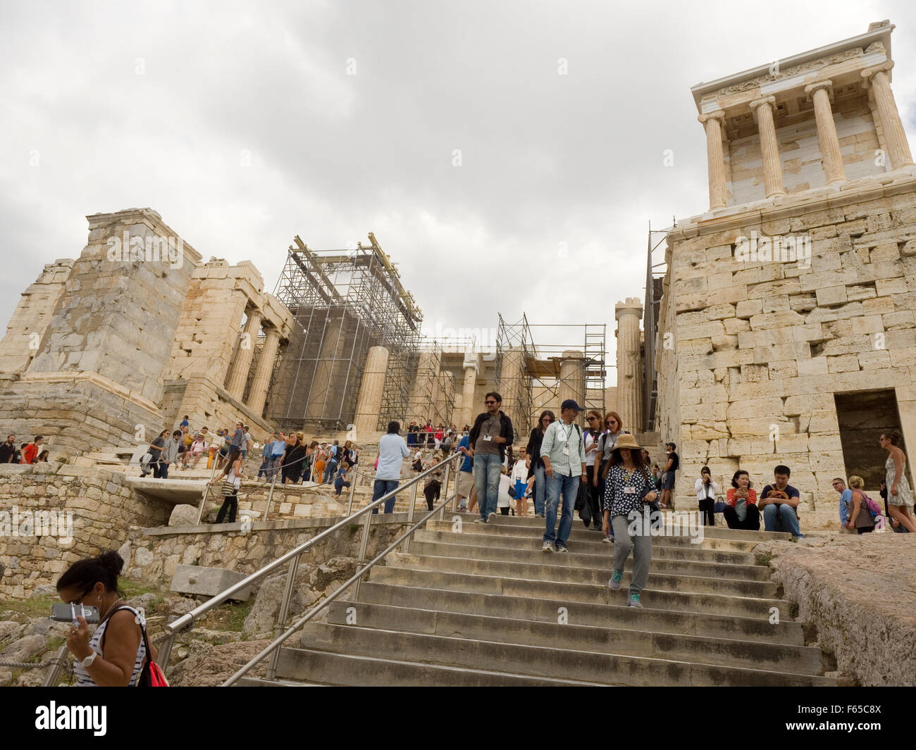 The Propylaia (main entrance), Acropolis, Athens, Greece, UNESCO word ...