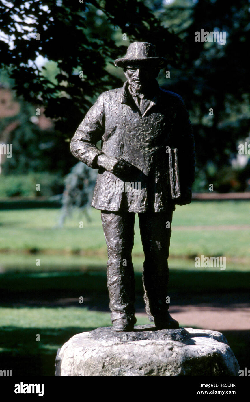 Statue of Vincent van Gogh in Het Park, Rotterdam, Netherlands Stock ...