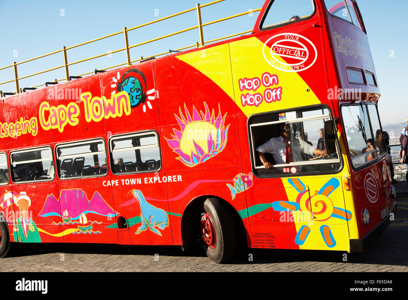 Red bus city sightseeing cape hi-res stock photography and images - Alamy