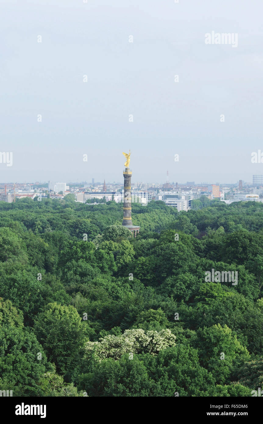 View of Victory Column and Berlin city, Germany Stock Photo - Alamy