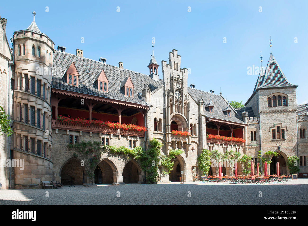 Patio of Marienburg Castle in Hanover, Germany Stock Photo - Alamy