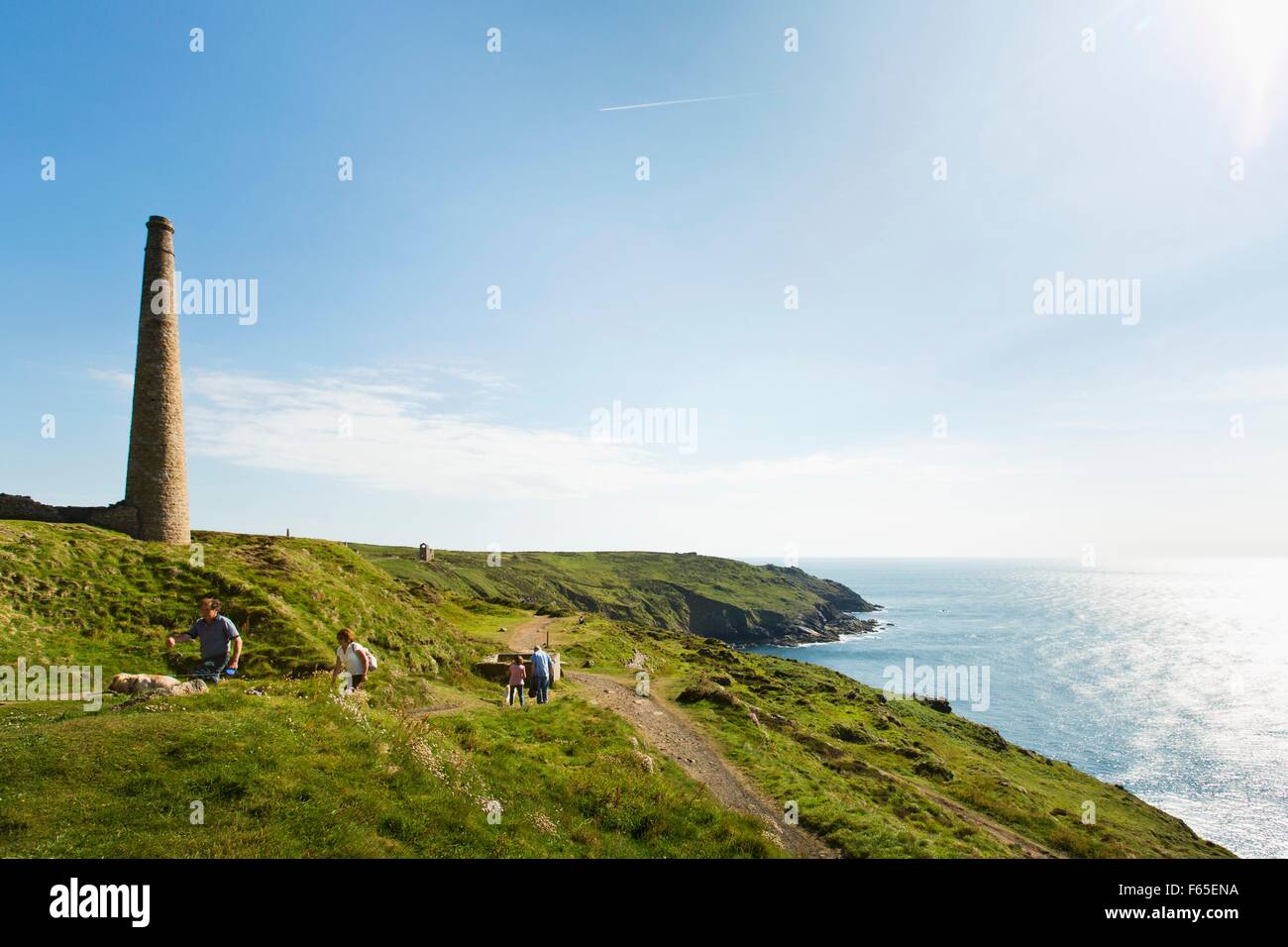 Levant Mine, a disused mine in St. Just (Cornwall, England Stock Photo ...