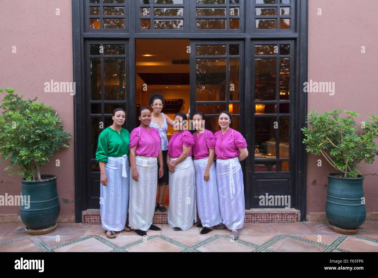 Restaurant Al Fassia, a high-end restaurant in Aguedal on the outskirts ...