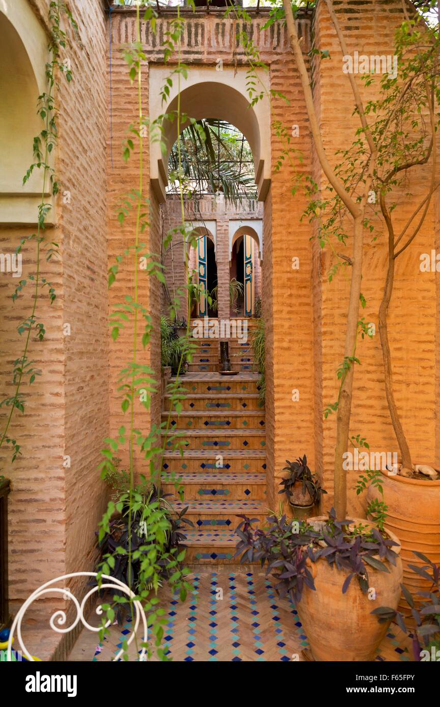 Riad Mounia belonging to the French Marie-Yvonne in the Medina of ...
