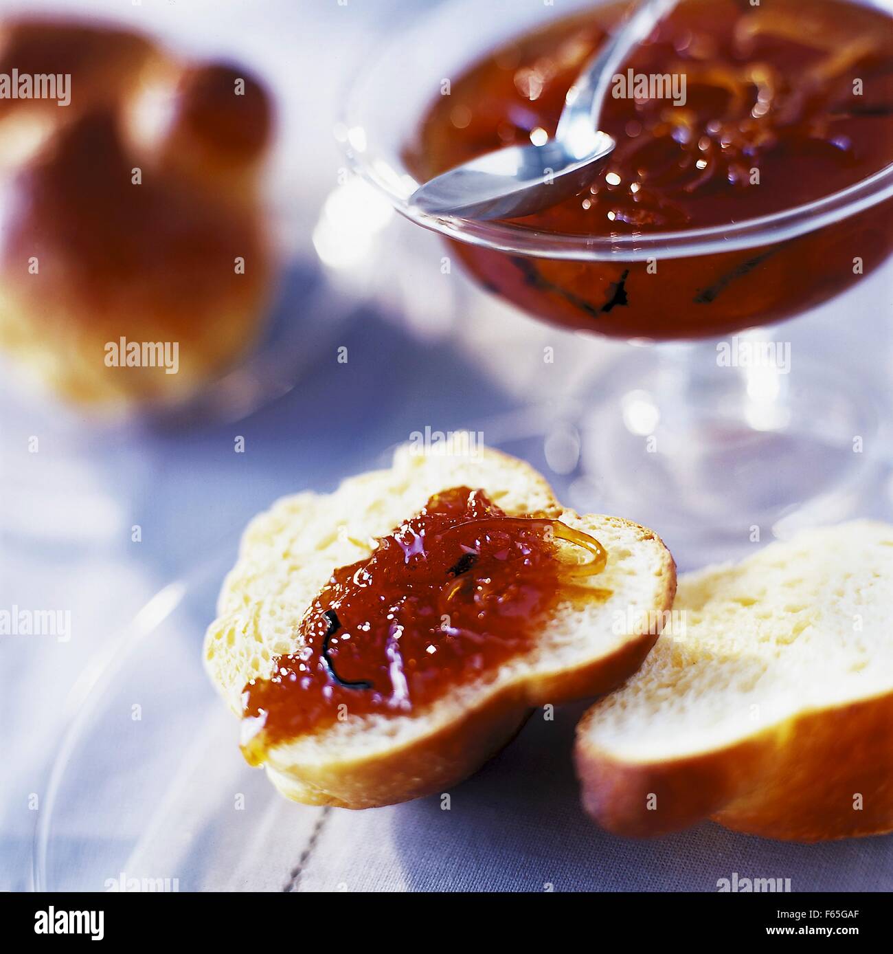 pink grapefruit and russian tea jam Stock Photo - Alamy