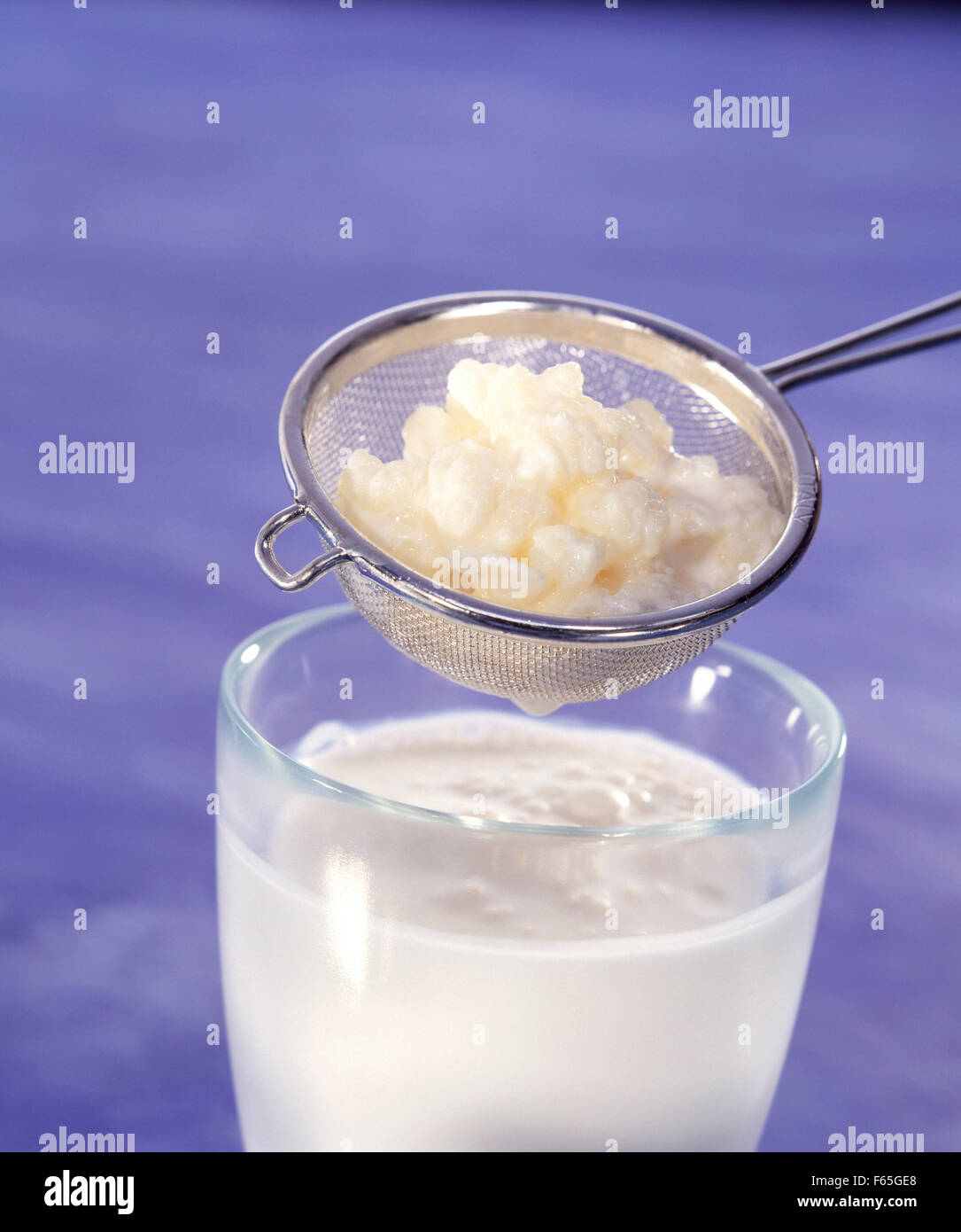Glass of kefir Stock Photo - Alamy