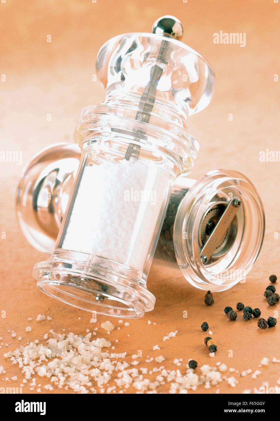 ground salt and pepper Stock Photo - Alamy