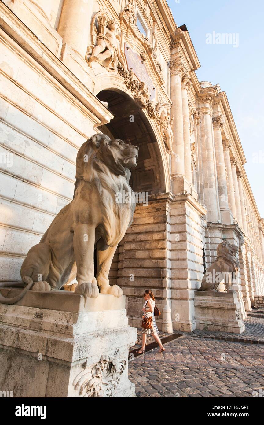 The lion gate at buda castle hi-res stock photography and images - Alamy