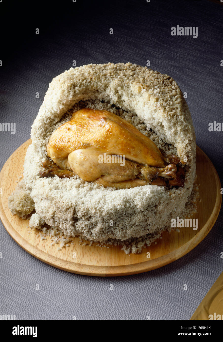 roast chicken in salt crust Stock Photo - Alamy