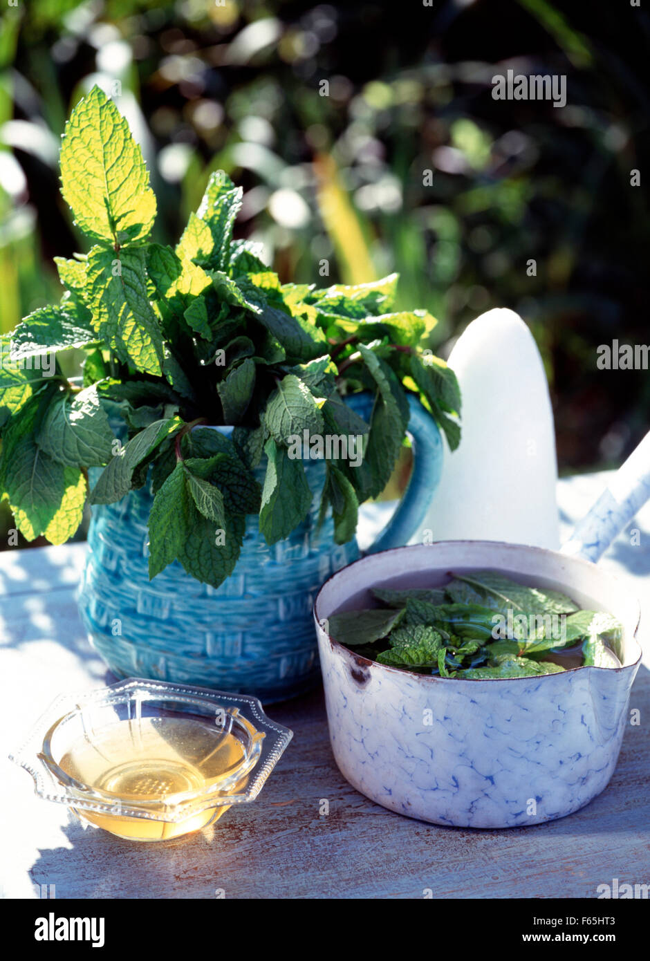 mint jelly with apple pips Stock Photo - Alamy