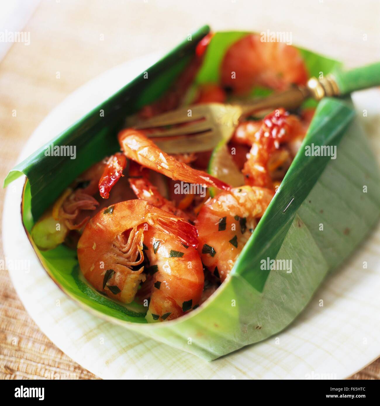 Mediterranean prawns fruit salad hi-res stock photography and images ...
