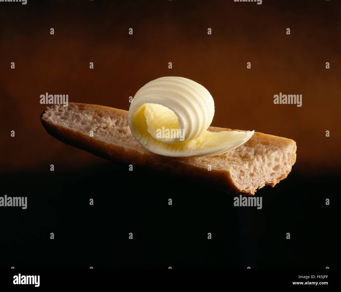 butter curl on bread Stock Photo - Alamy