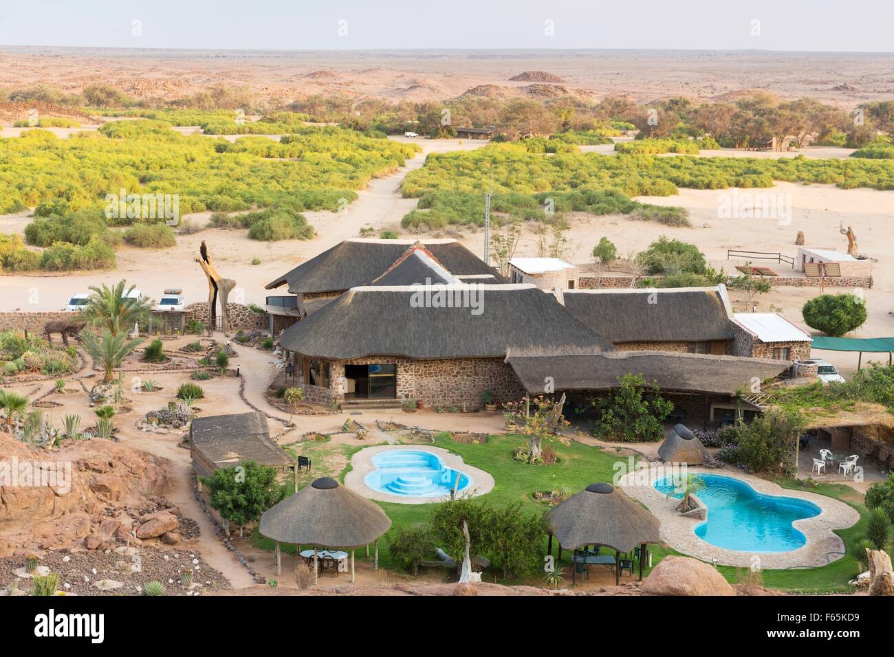 'Brandberg White Lady Lodge' on the Brandberg, Namibia's highest Stock ...