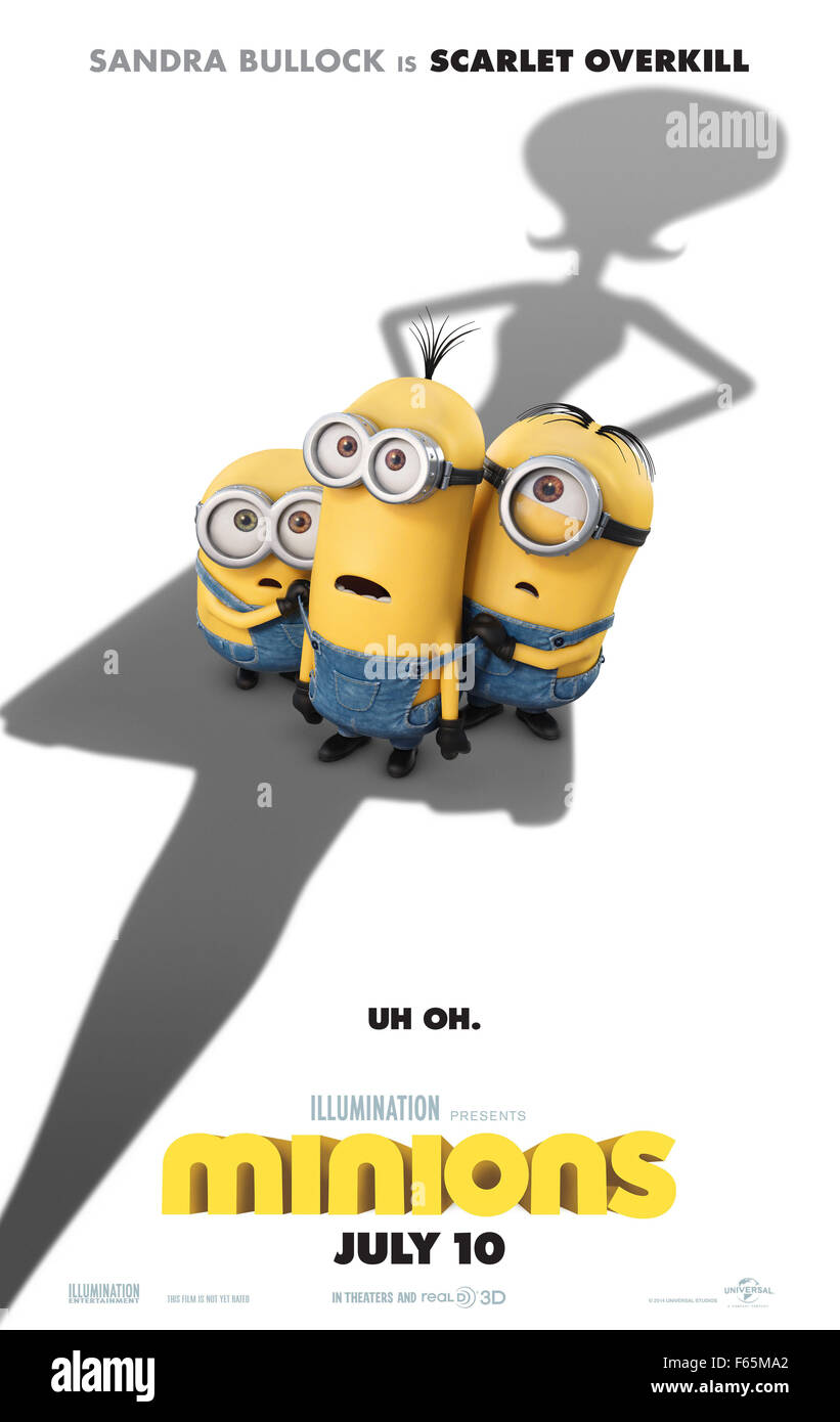 Minions year : 2015 usa movie poster hi-res stock photography and ...