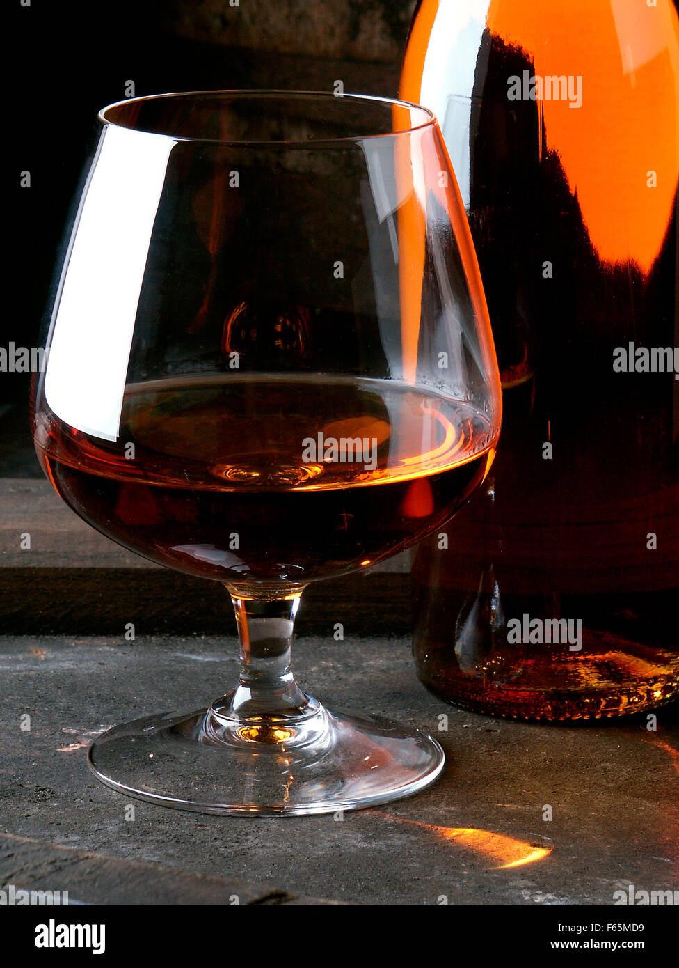 glass of brandy Stock Photo - Alamy