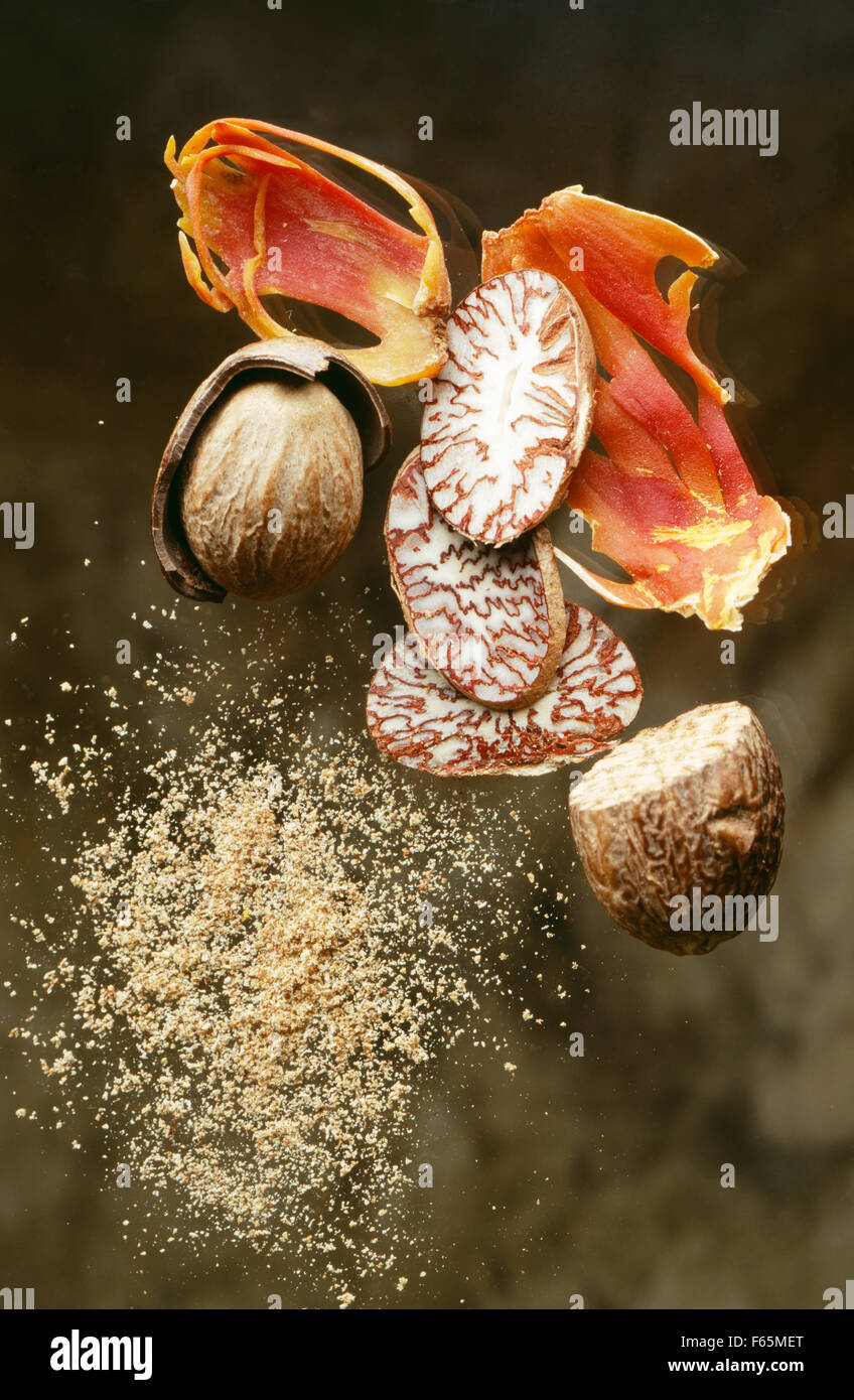 Nutmeg in cut powder hi-res stock photography and images - Alamy
