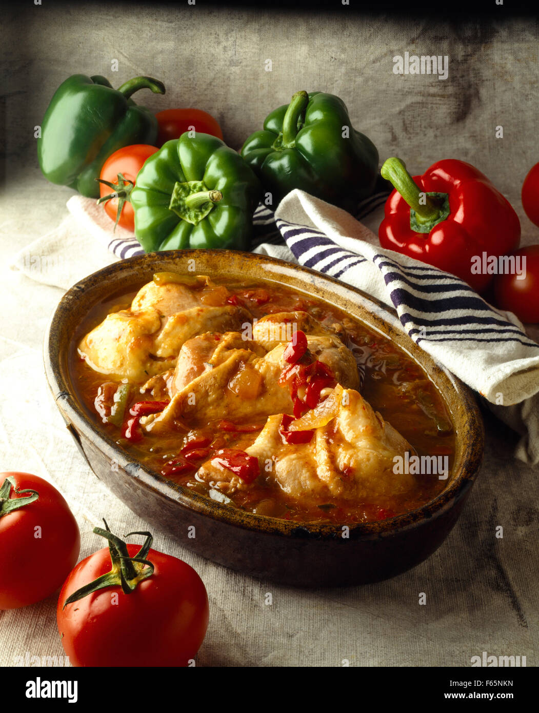 Basque chicken hi-res stock photography and images - Alamy