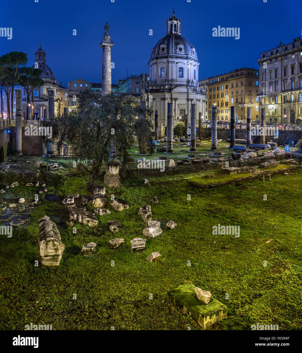 Exterior of trajans forum hi-res stock photography and images - Alamy