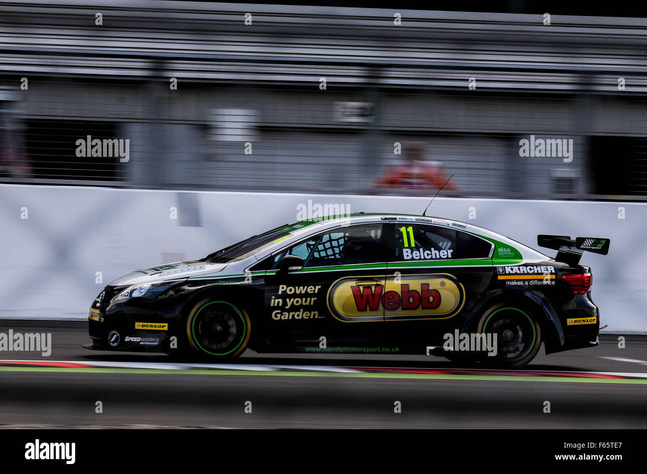 Touring car at silverstone race track side view Stock Photo - Alamy