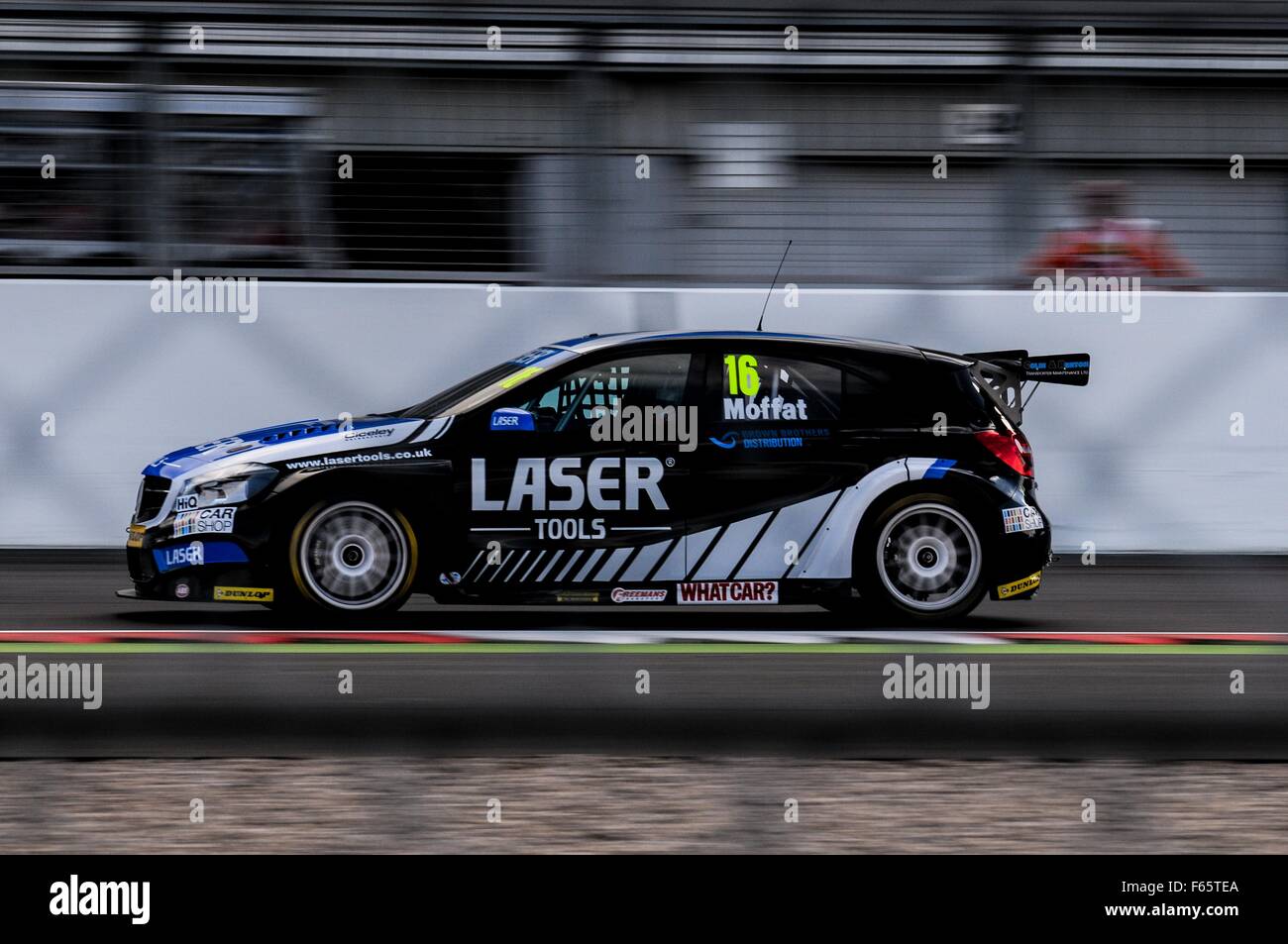 Touring car at silverstone race track side view Stock Photo - Alamy