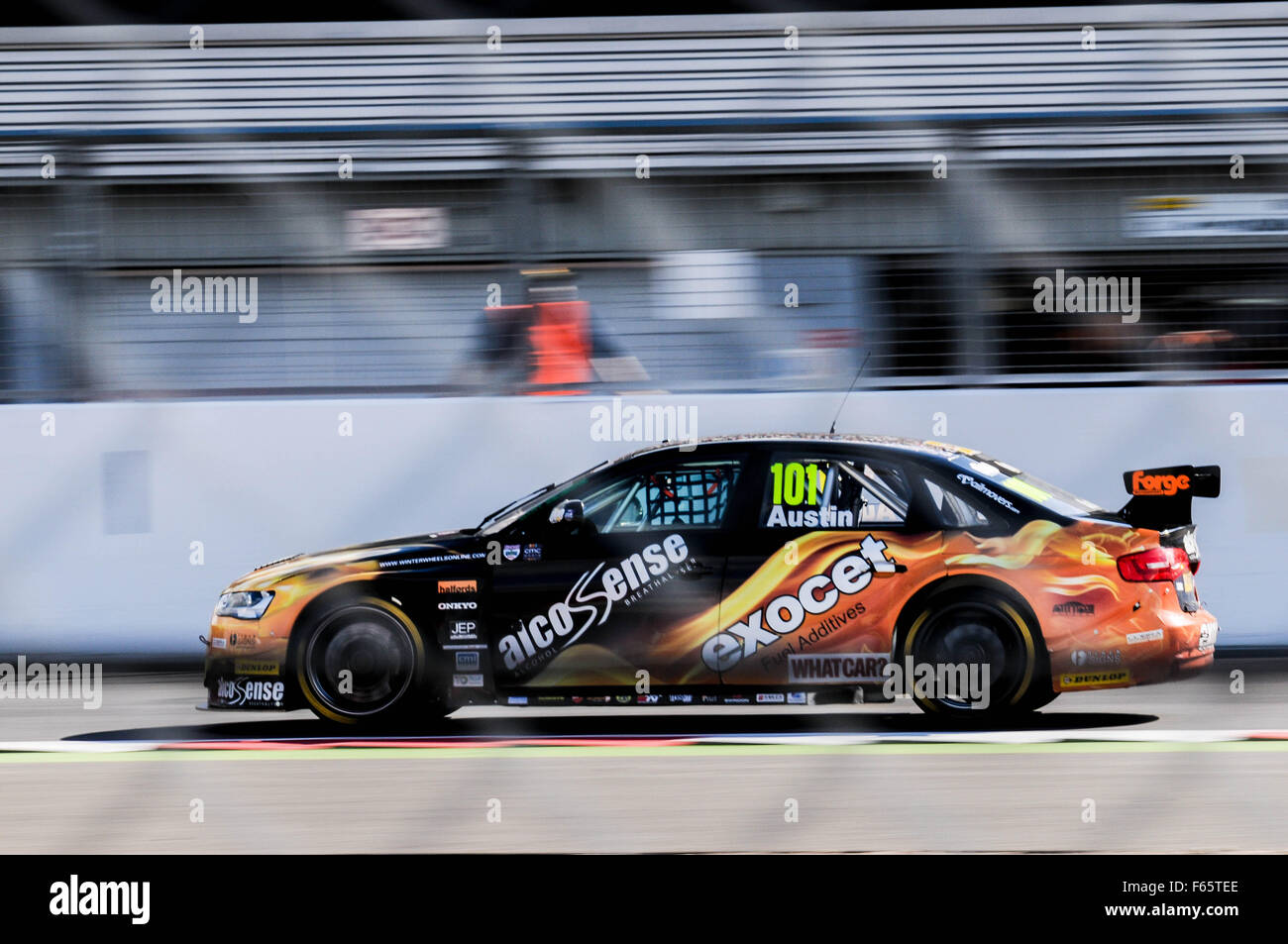 Touring car at silverstone race track side view Stock Photo - Alamy